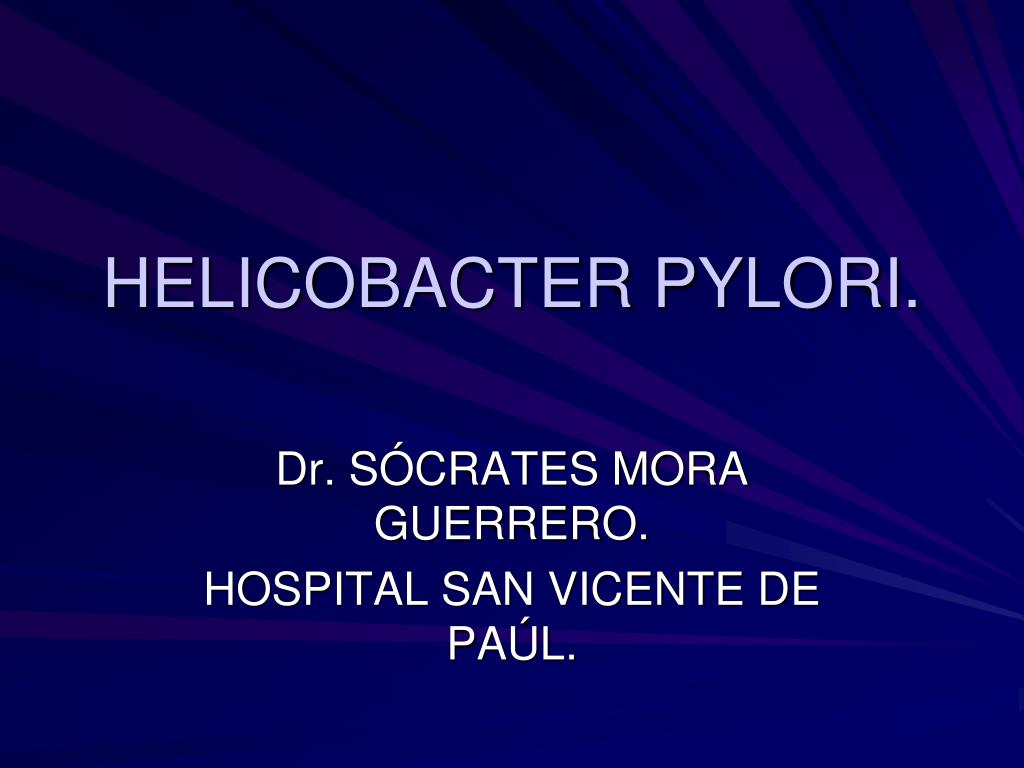 PPT - HELICOBACTER PYLORI. PowerPoint Presentation, free download - ID ...