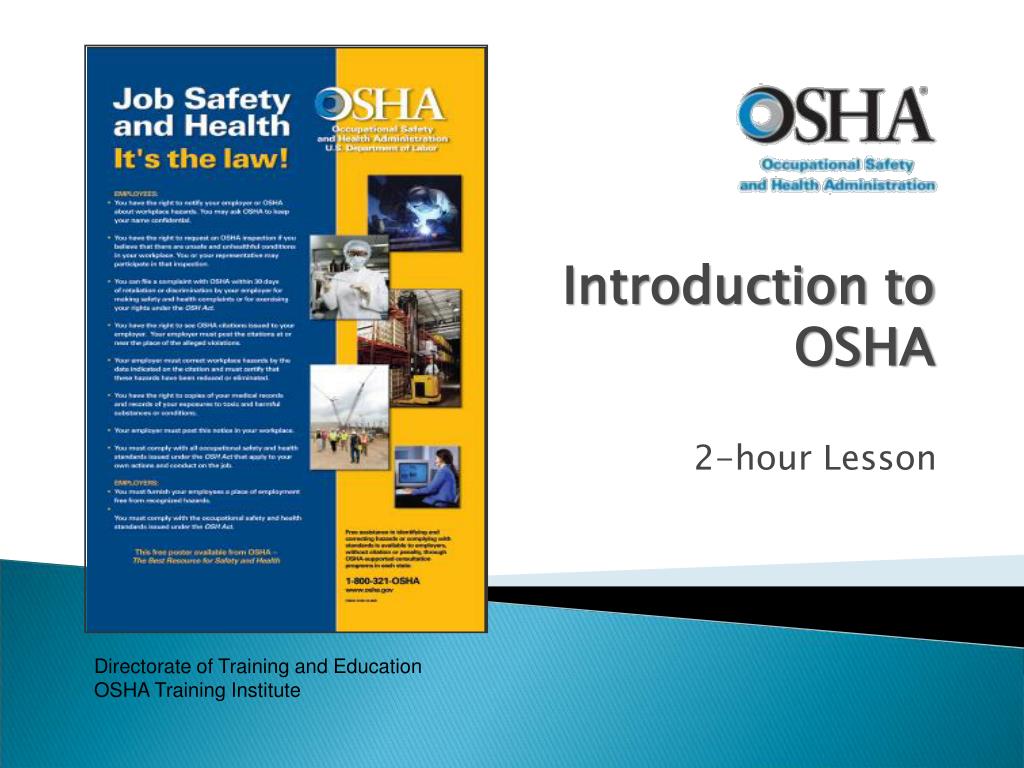 PPT - Introduction to OSHA PowerPoint Presentation, free download - ID ...