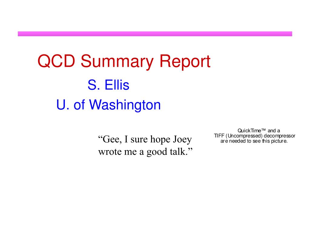 PPT - QCD Summary Report PowerPoint Presentation, free download - ID ...