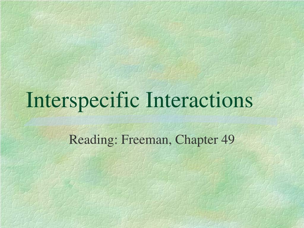 PPT - Interspecific Interactions PowerPoint Presentation, free download ...