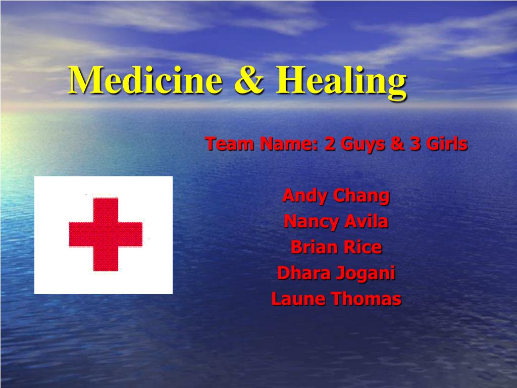 PPT - Medicine & Healing PowerPoint Presentation, free download - ID ...