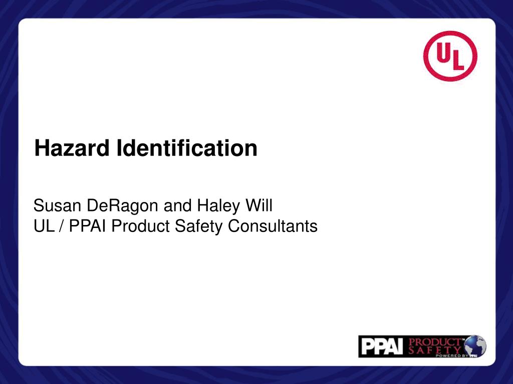 PPT - Hazard Identification PowerPoint Presentation, free download - ID ...