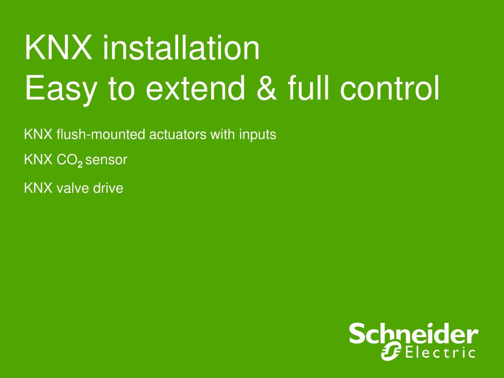 PPT - KNX installation Easy to extend & full control PowerPoint ...