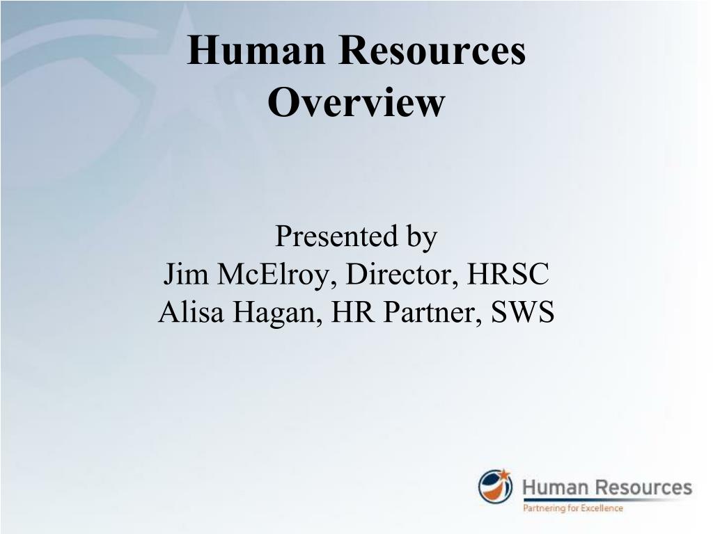 PPT - Human Resources Overview PowerPoint Presentation, free download ...