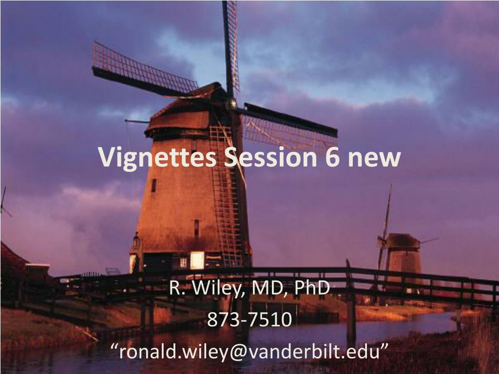 PPT - Vignettes Session 6 new PowerPoint Presentation, free download ...