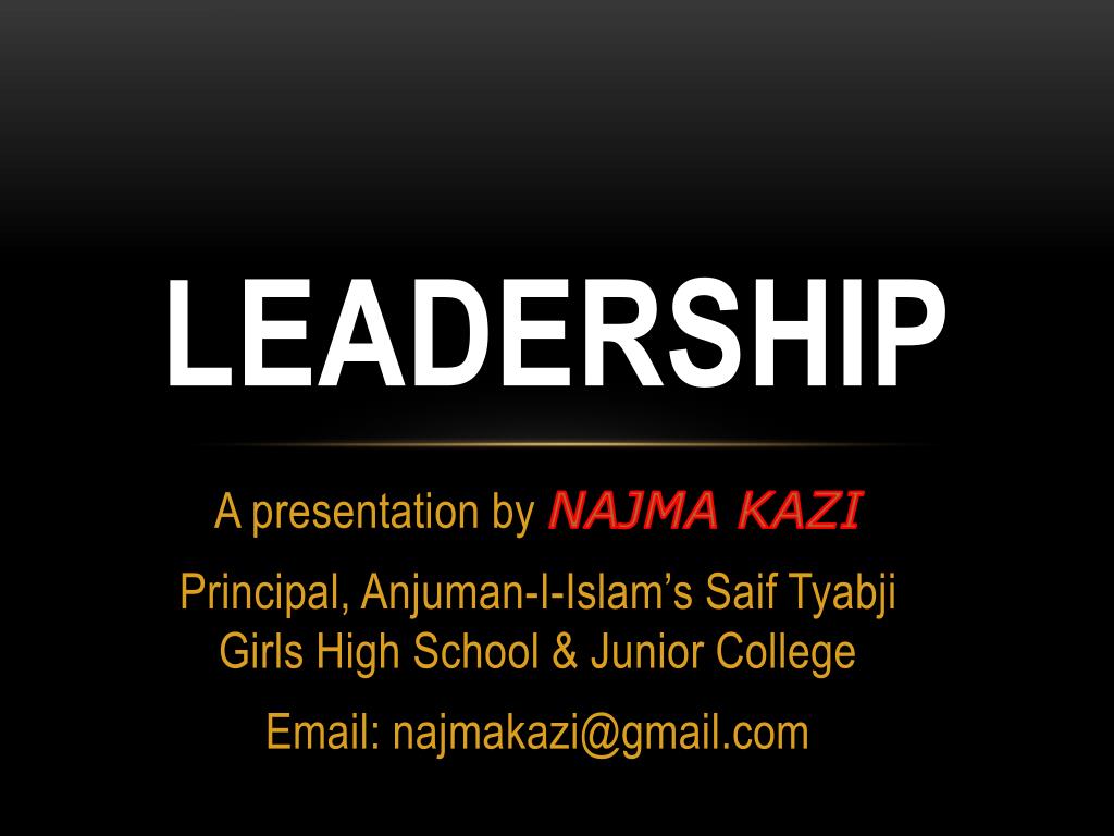 PPT - LEADERSHIP PowerPoint Presentation, free download - ID:5493935