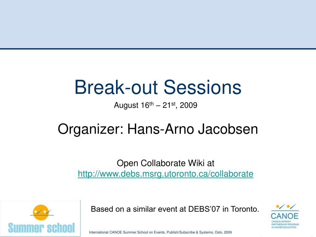 PPT - Break-out Sessions PowerPoint Presentation, free download - ID ...