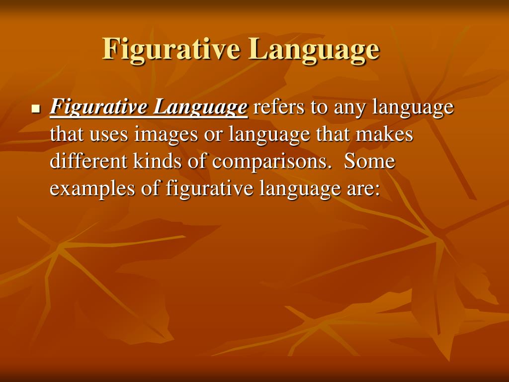 PPT - Figurative Language PowerPoint Presentation, free download - ID ...