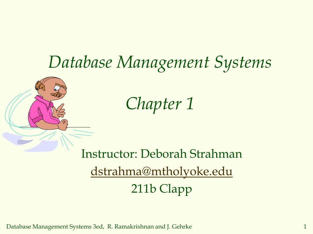 PPT - Database Management Systems Chapter 1 PowerPoint Presentation, free download - ID:5499692