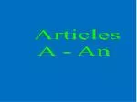 PPT - Articles ,A ,An, The PowerPoint Presentation, free download - ID ...