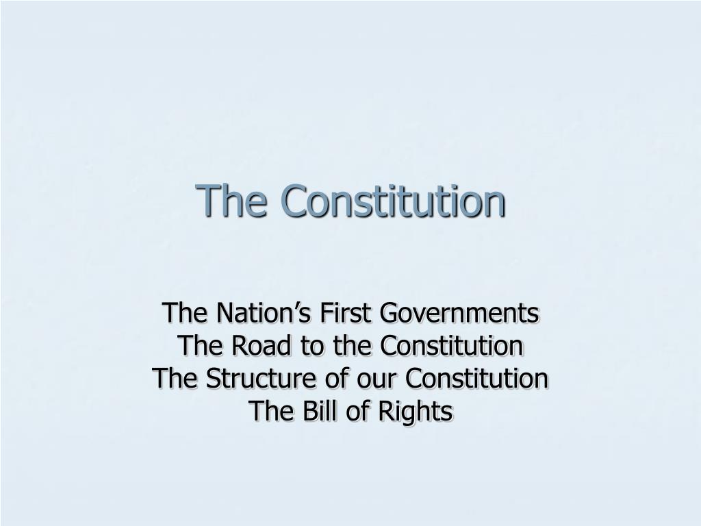 PPT - The Constitution PowerPoint Presentation, free download - ID:5503888