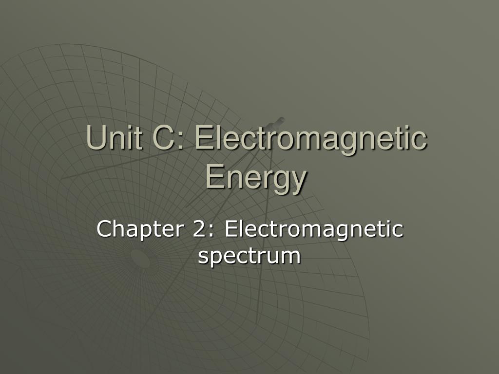 PPT - Unit C: Electromagnetic Energy PowerPoint Presentation, free ...