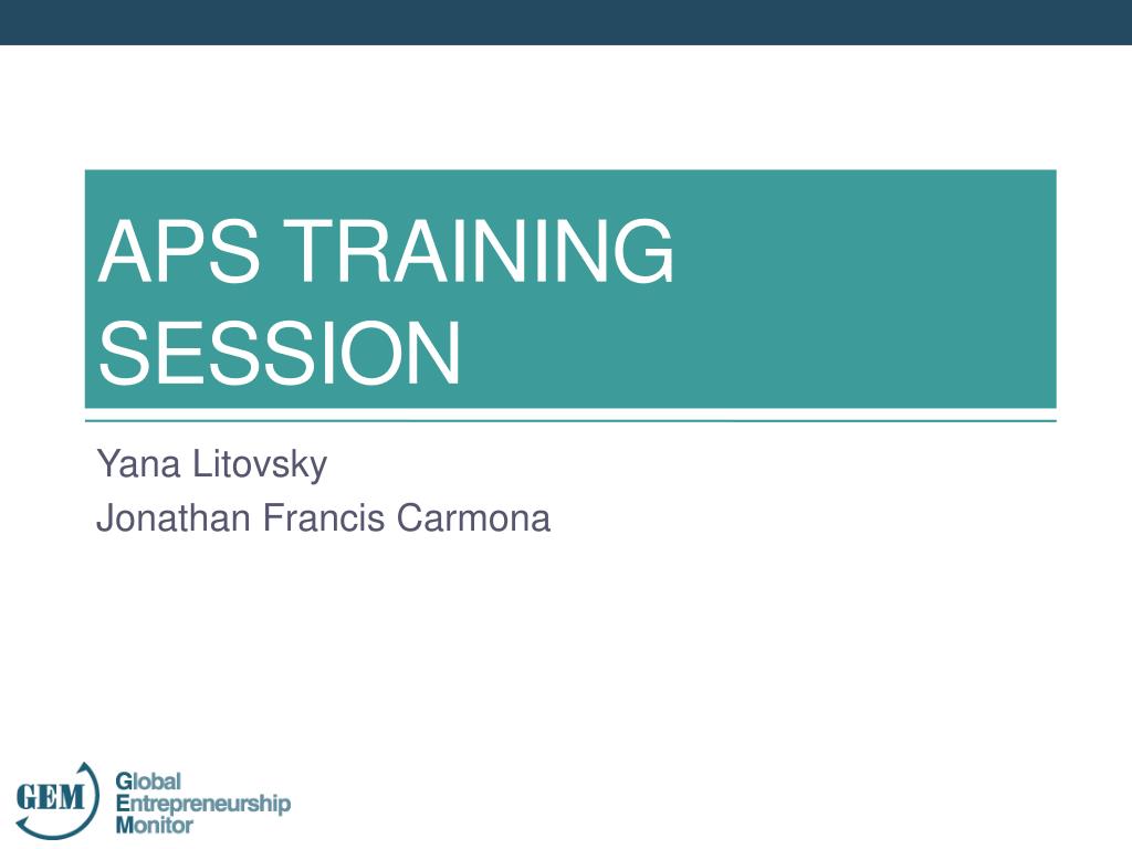 PPT - APS TRAINING SESSION PowerPoint Presentation, free download - ID ...