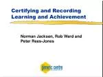 PPT - Recognising and Recording Progress and Achievement (RARPA) An ...