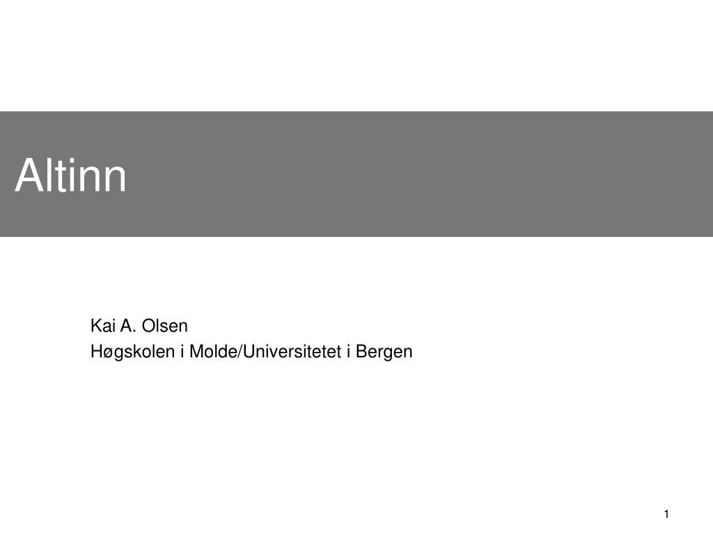 PPT - Altinn PowerPoint Presentation, free download - ID:5513401