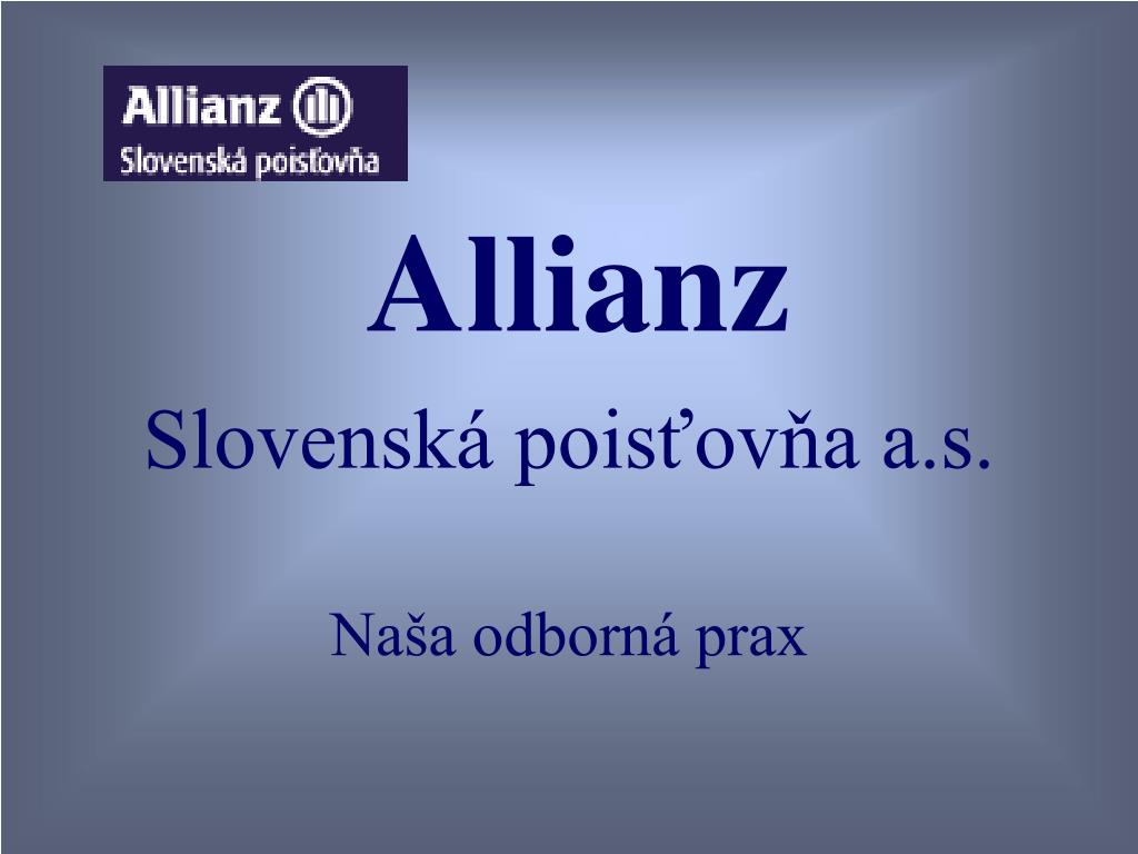 PPT - Allianz PowerPoint Presentation, free download - ID:5513463