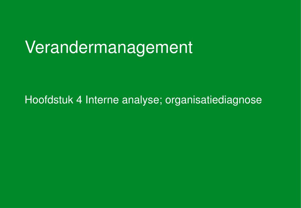 PPT - Verandermanagement PowerPoint Presentation, free download - ID:5514853