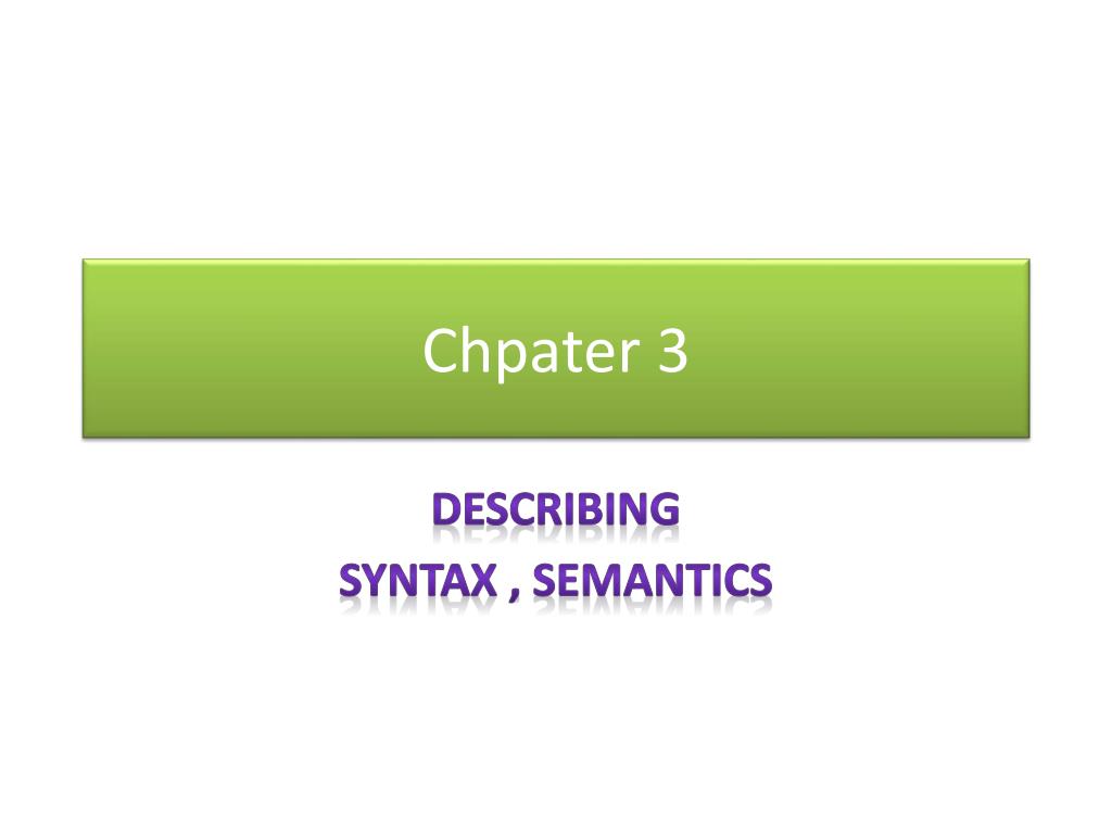 PPT - Chpater 3 PowerPoint Presentation, free download - ID:5516066