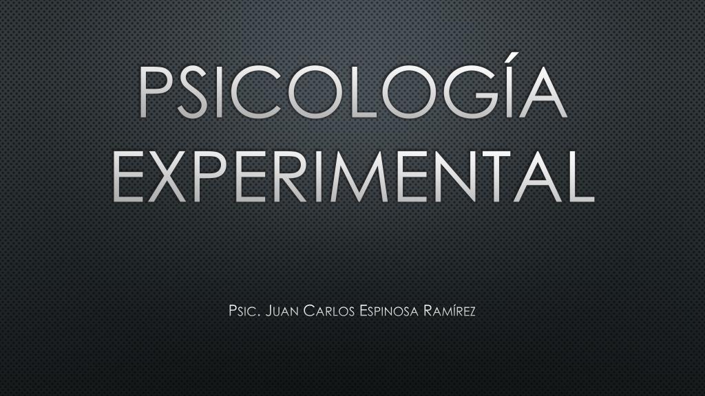 PPT - Psicología experimental PowerPoint Presentation, free download ...