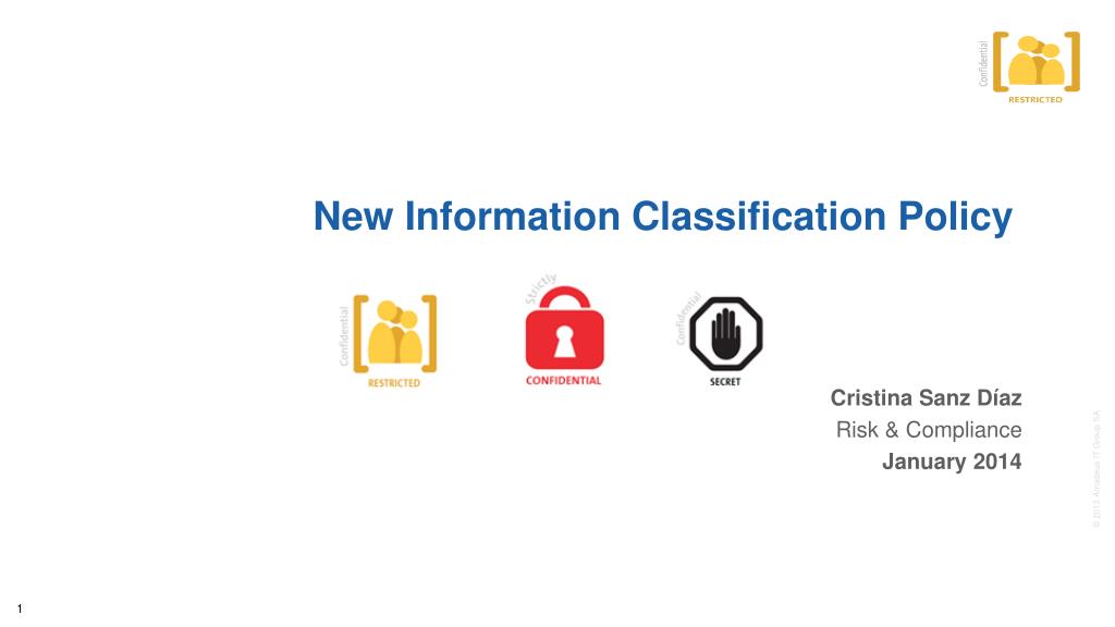 PPT - New Information Classification Policy PowerPoint Presentation ...