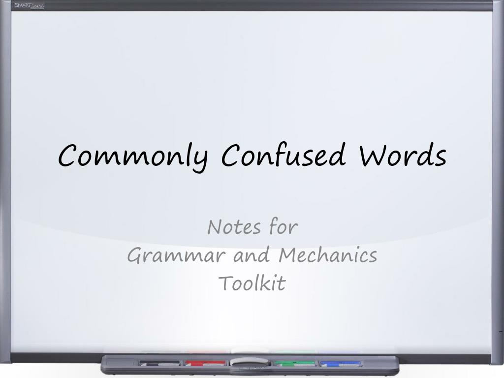 PPT - Commonly Confused Words PowerPoint Presentation, free download ...