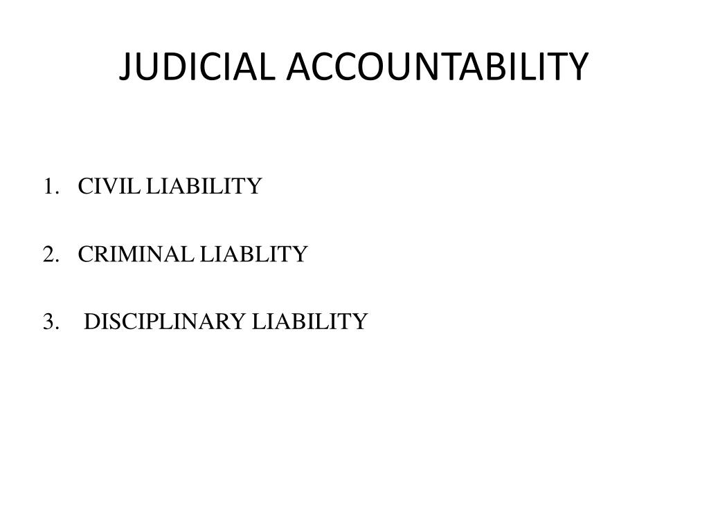 PPT - JUDICIAL ACCOUNTABILITY PowerPoint Presentation, free download ...