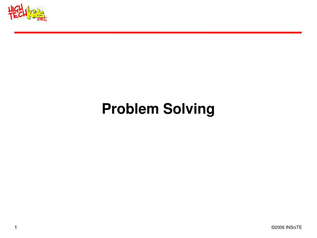PPT - Problem Solving PowerPoint Presentation, free download - ID:5518831