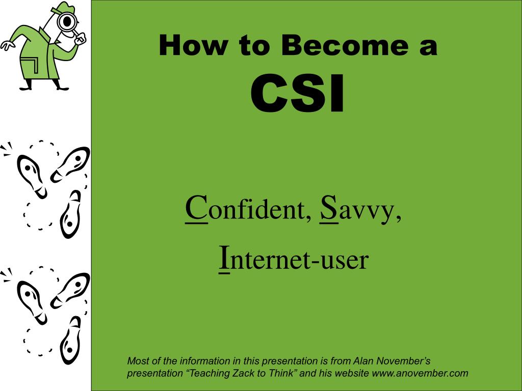 PPT - How to Become a CSI PowerPoint Presentation, free download - ID ...