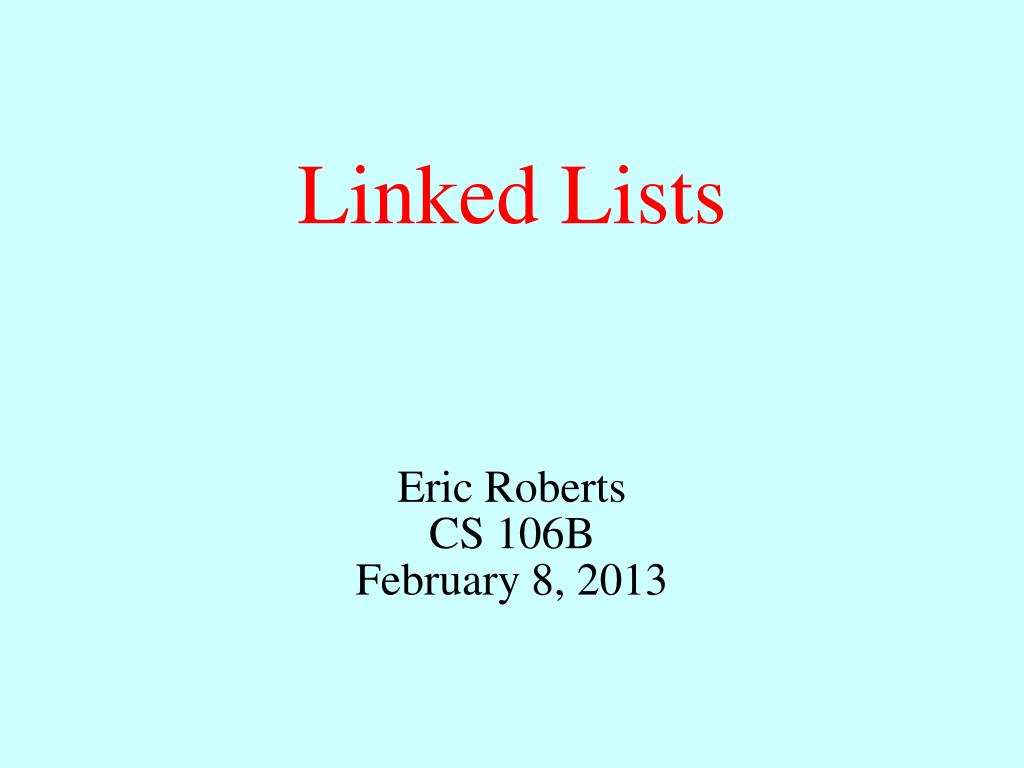 PPT - Linked Lists PowerPoint Presentation, free download - ID:5519752