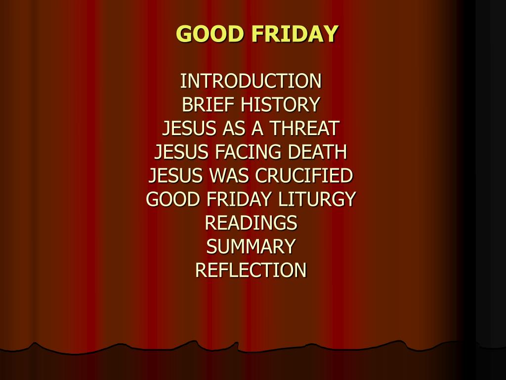 PPT - GOOD FRIDAY PowerPoint Presentation, free download - ID:5520103