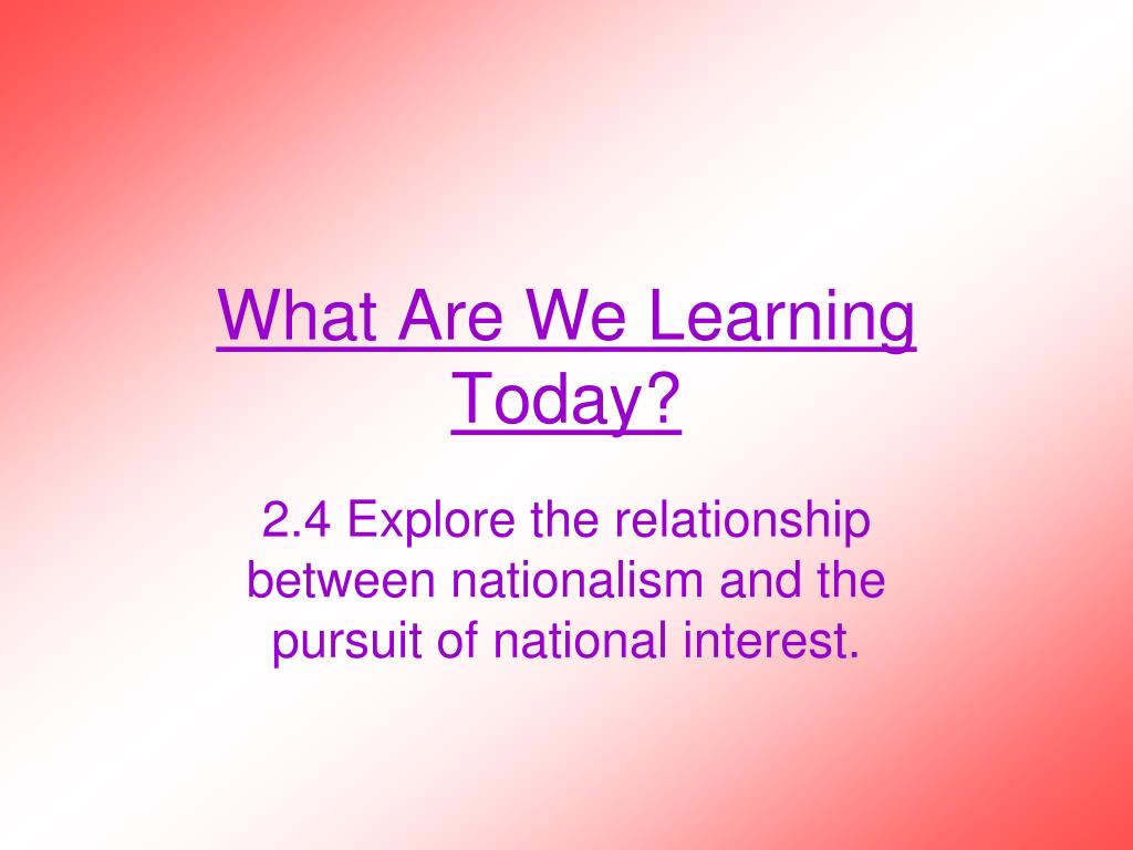 PPT - What Are We Learning Today? PowerPoint Presentation, free ...