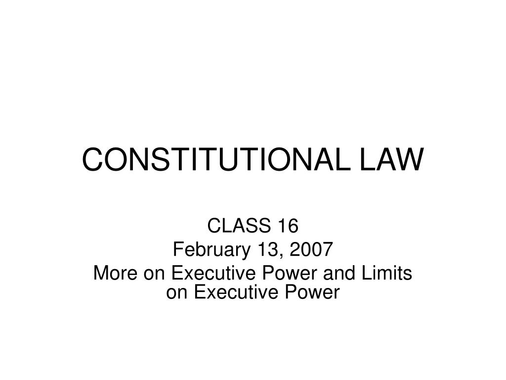 PPT - CONSTITUTIONAL LAW PowerPoint Presentation, free download - ID ...