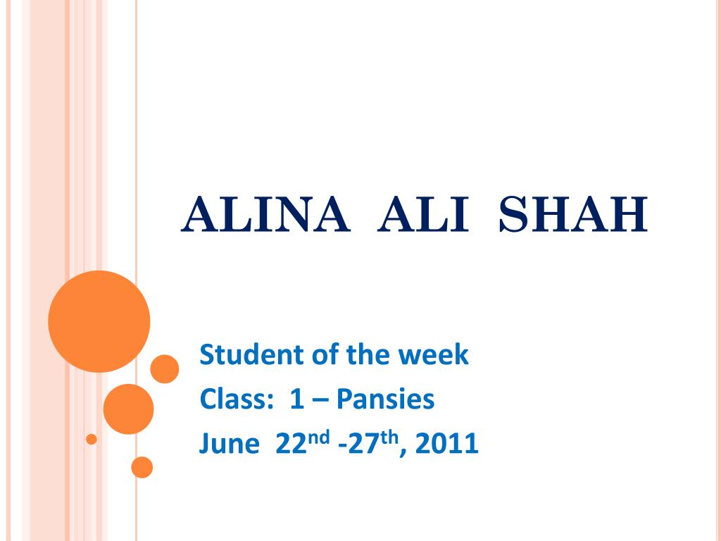 PPT - ALINA ALI SHAH PowerPoint Presentation, free download - ID:5527697