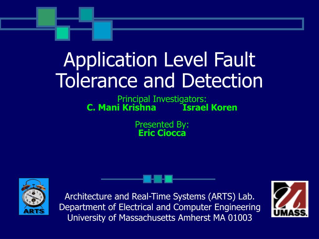 PPT - Application Level Fault Tolerance and Detection PowerPoint ...