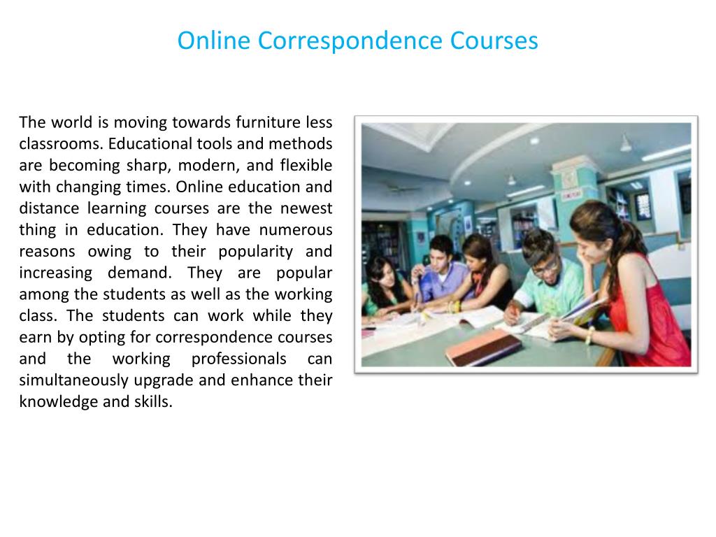 PPT - Online Correspondence Courses PowerPoint Presentation, free ...