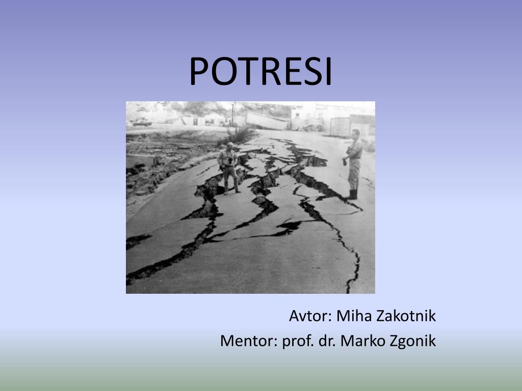 PPT - POTRESI PowerPoint Presentation, free download - ID:5535422