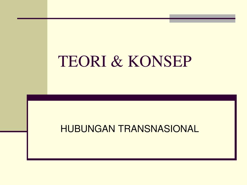 PPT - TEORI & KONSEP PowerPoint Presentation, free download - ID:5537186