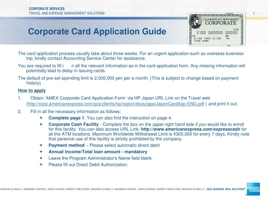 PPT - Comprehensive Guide to Corporate Card Application Process ...