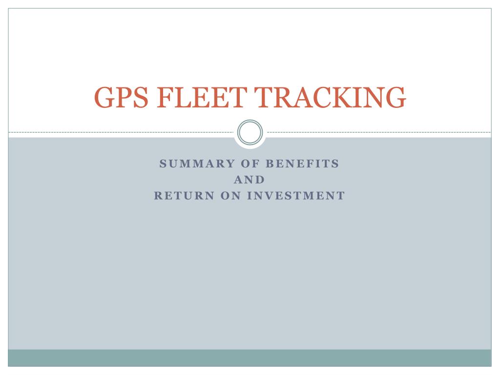 PPT - GPS FLEET TRACKING PowerPoint Presentation, free download - ID ...