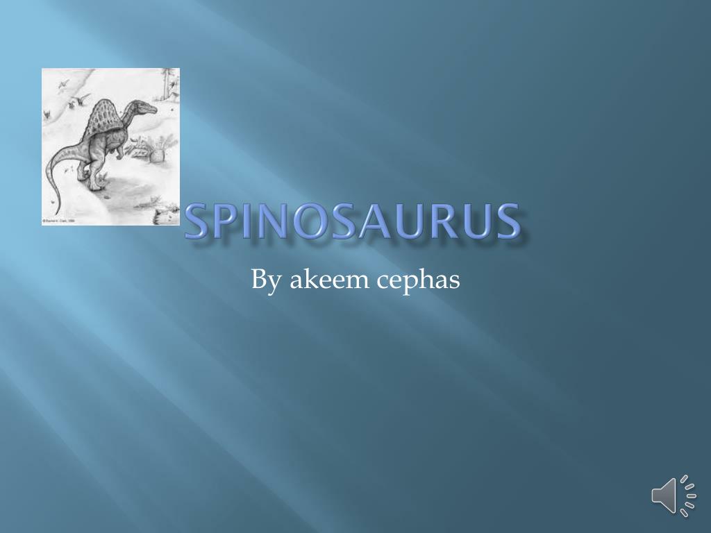 PPT - spinosaurus PowerPoint Presentation, free download - ID:5539221