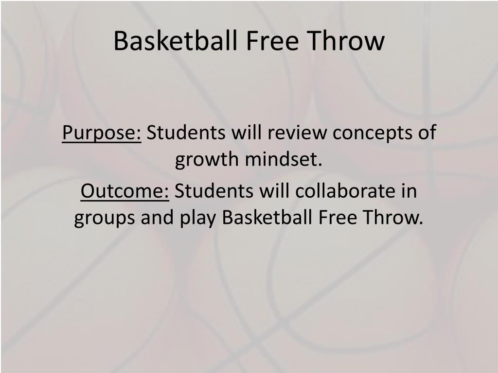 PPT - Basketball Free Throw PowerPoint Presentation, free download - ID ...