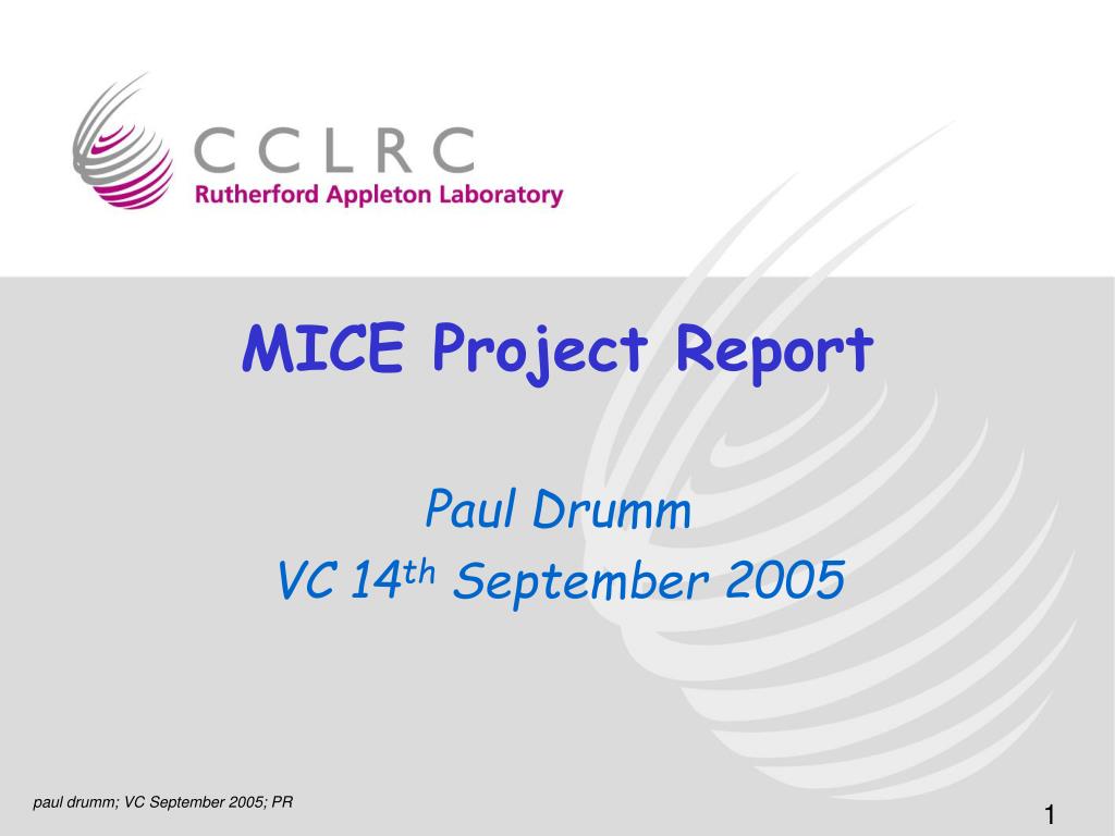 PPT - MICE Project Report PowerPoint Presentation, free download - ID ...