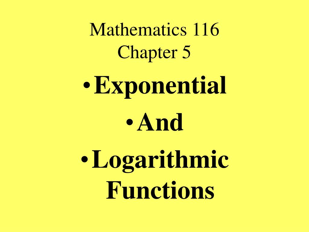 PPT - Mathematics 116 Chapter 5 PowerPoint Presentation, free download ...
