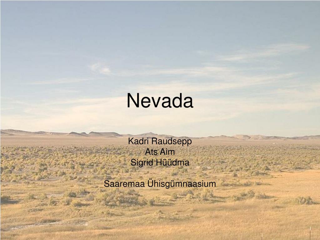 PPT - Nevada PowerPoint Presentation, free download - ID:5547089