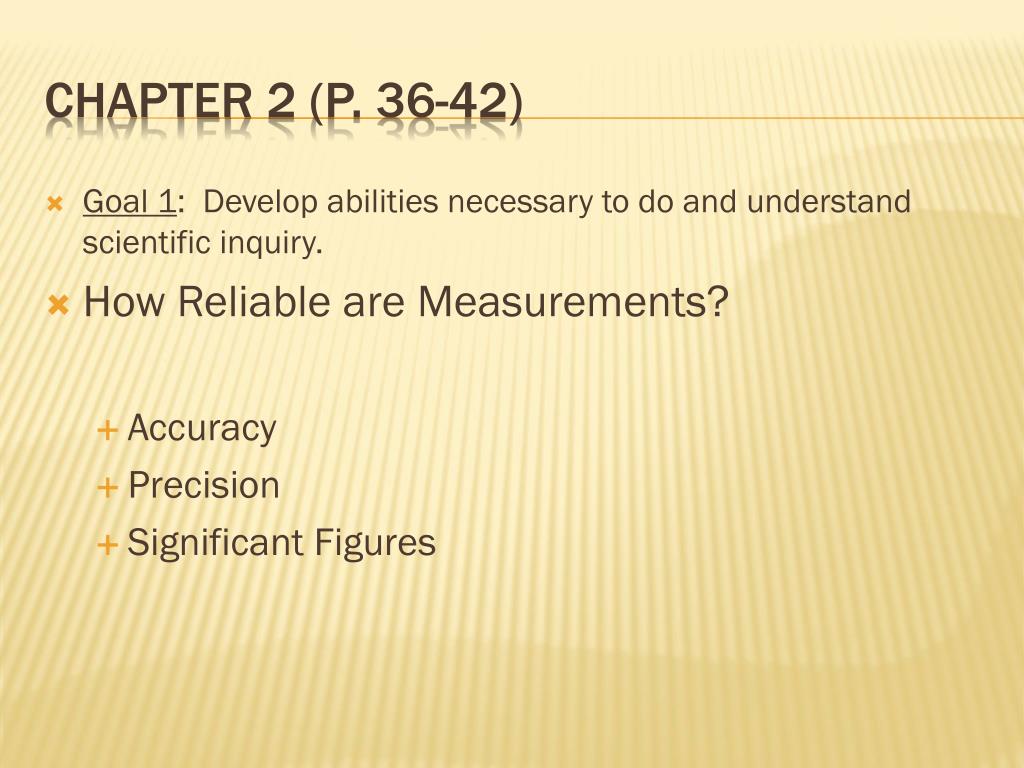 PPT - Mastering Scientific Inquiry: Accuracy, Precision, and ...