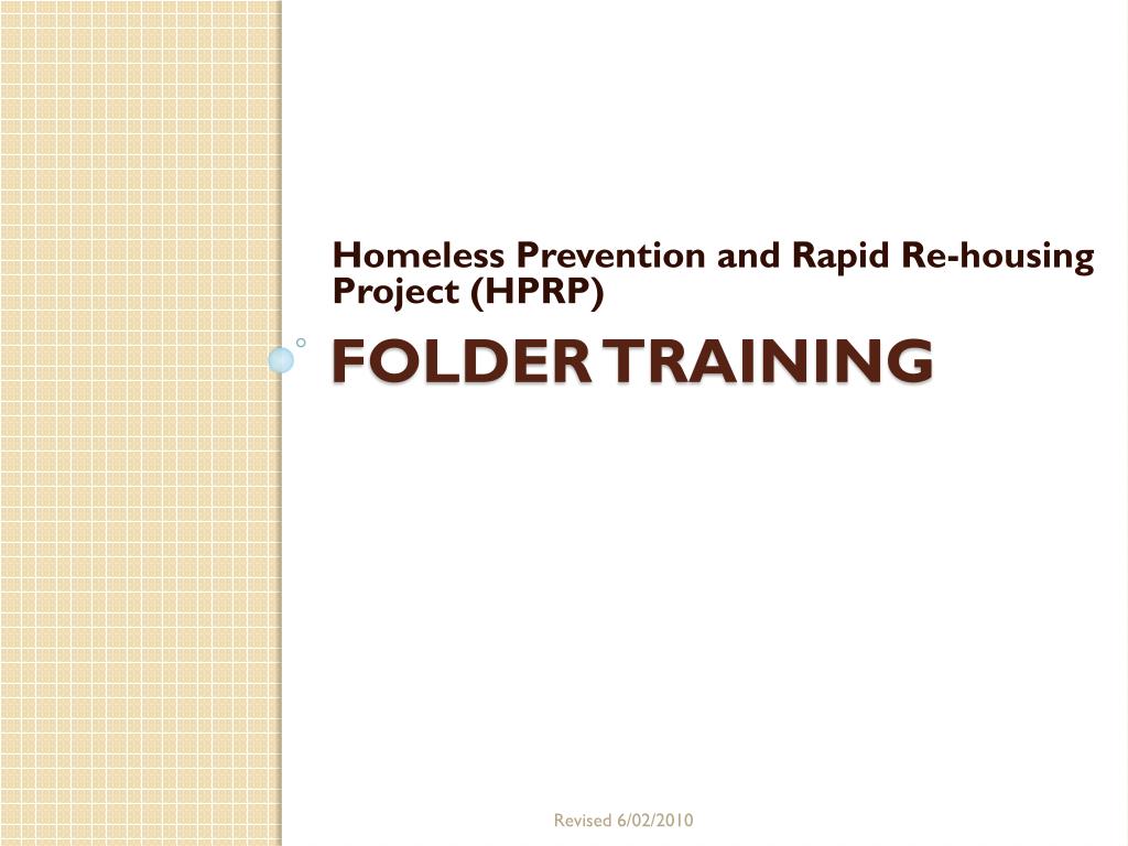 PPT - Folder TRAINING PowerPoint Presentation, free download - ID:5548117
