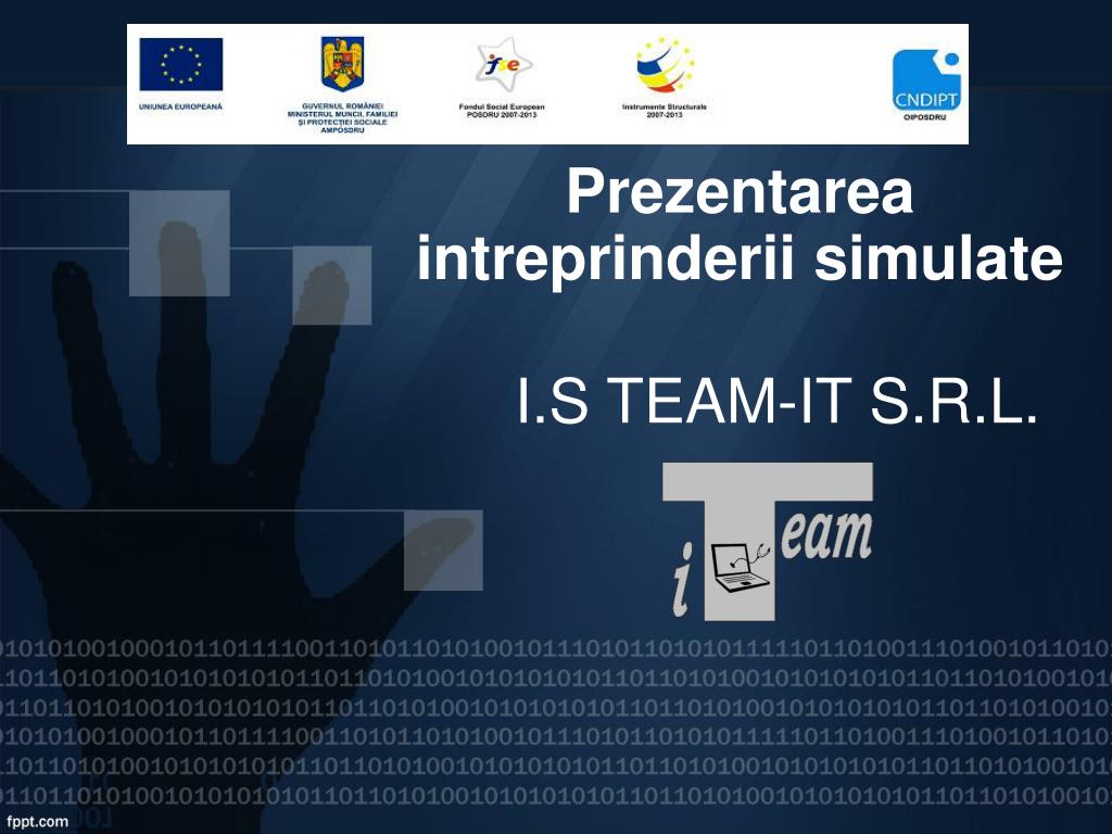 PPT - Prezentarea intreprinderii simulate PowerPoint Presentation, free ...