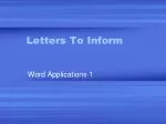 PPT - SPEAKING TO INFORM PowerPoint Presentation, free download - ID ...