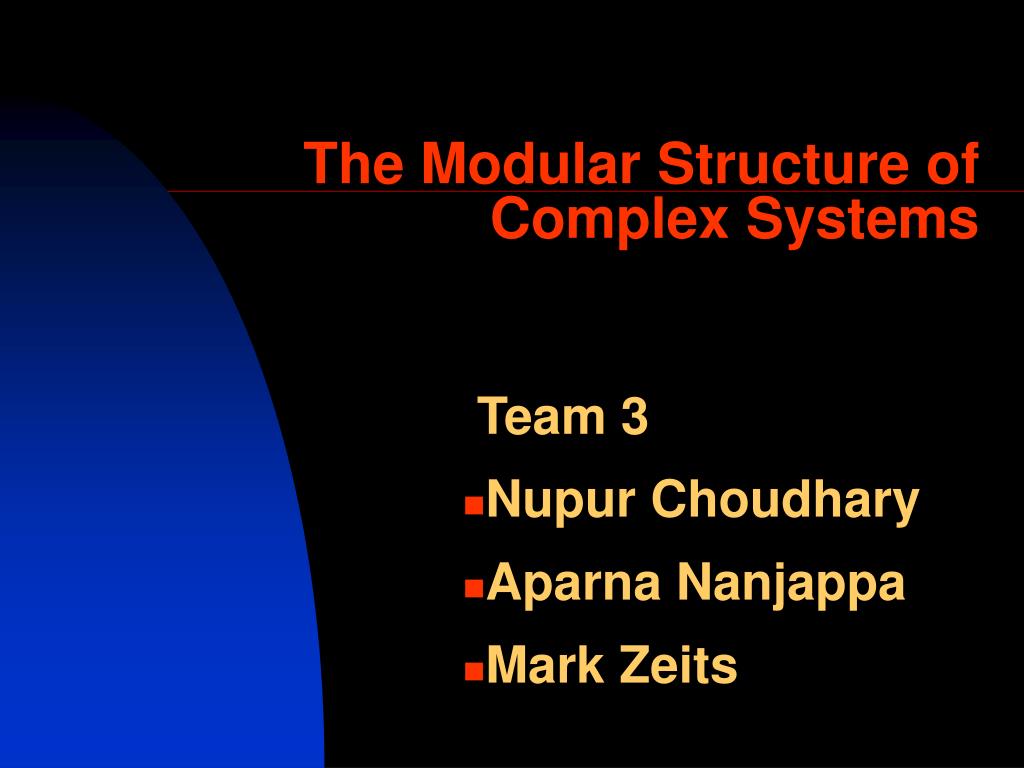 PPT - The Modular Structure of Complex Systems PowerPoint Presentation ...