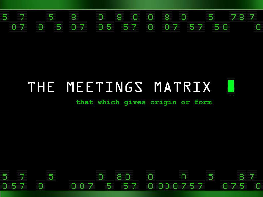 PPT - THE MEETINGS MATRIX PowerPoint Presentation, free download - ID ...